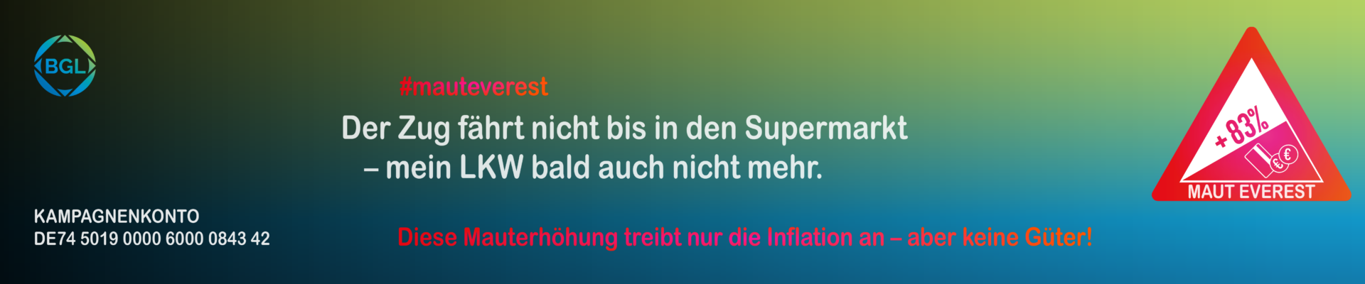 Medienkampagne #mauteverest: Die 7,6 Mrd. Euro-Mauterhöhung trifft ...